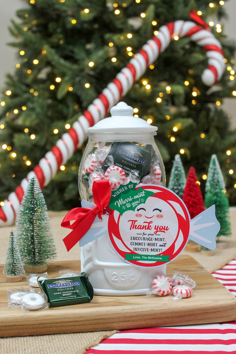 Mint Christmas Gift Tag Teacher Gift Tag Teacher - Etsy