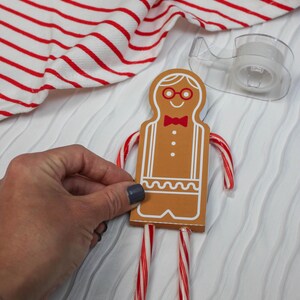 Christmas Gingerbread Man & Woman Treat Printable, Christmas Gift Tag ...