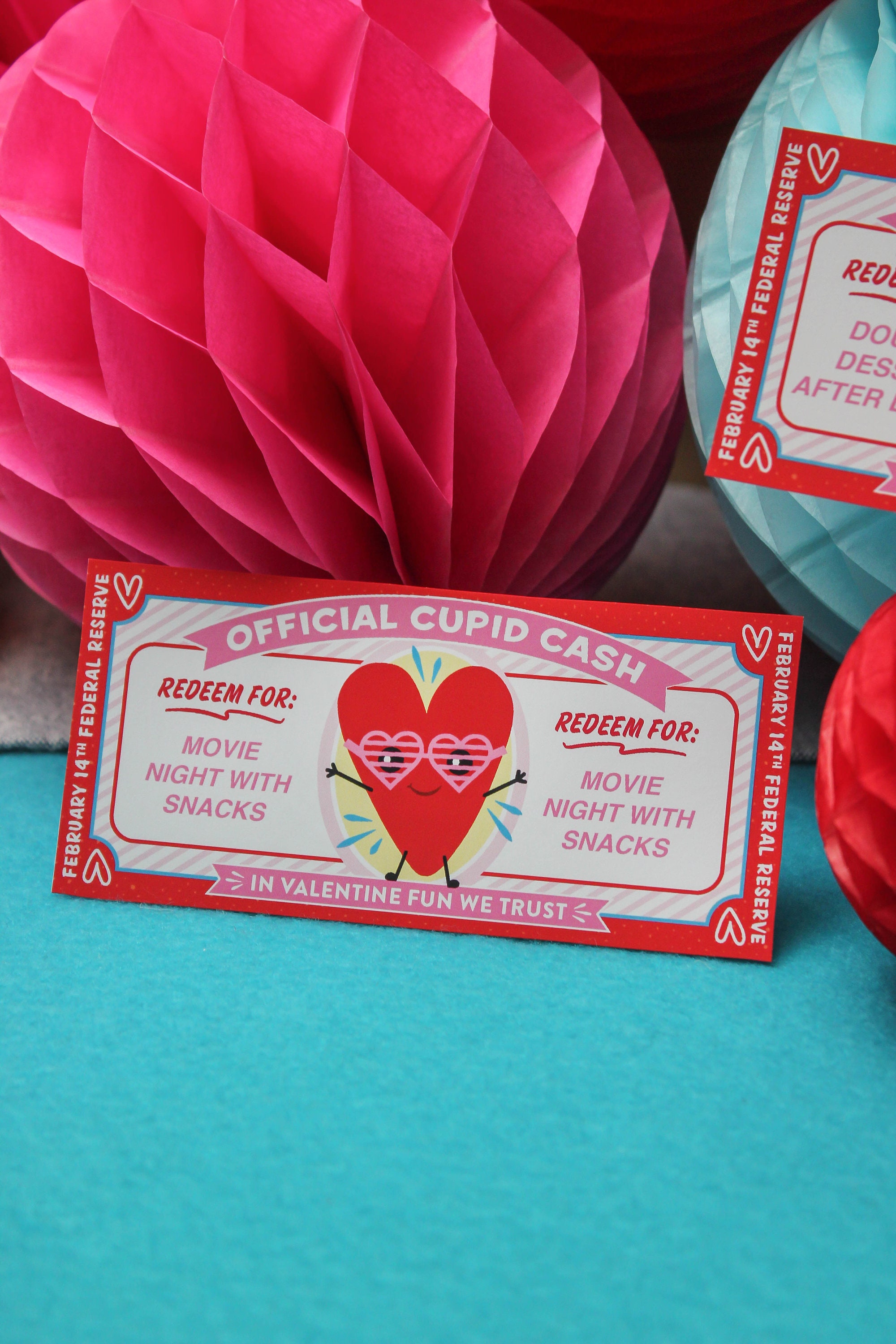 Valentine's Day Play Money Printables, Valentines Day Coupons, Play ...