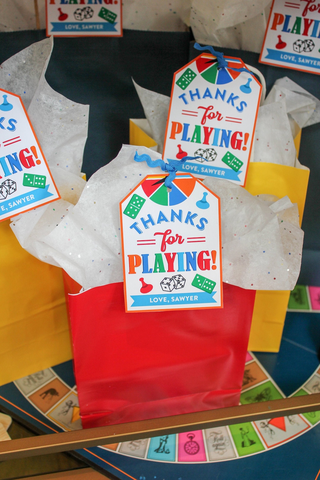 Game Night Party Favor Tags: Editable Printable (PDF) - Etsy