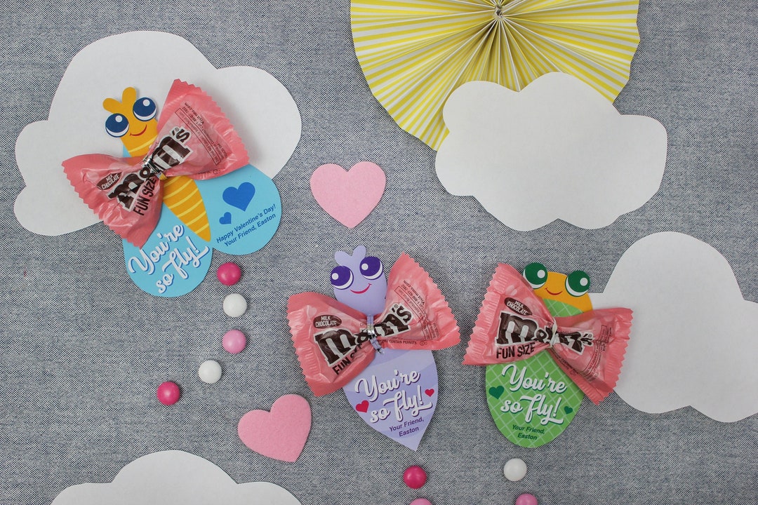 Bugs Kids Valentine, You're so Fly, Kids Valentine Printable, School ...