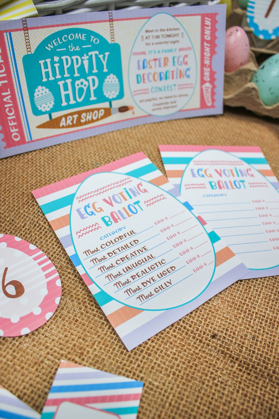 Easter Egg Decorating Contest Printables Easter Printable - Etsy