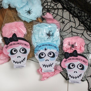 Skeleton Cotton Candy Halloween Treat Printable, Halloween Treat Bag ...