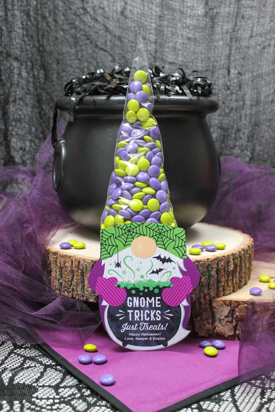 Halloween Gnome Printable, Gnome Treat Bag, Halloween Printable ...