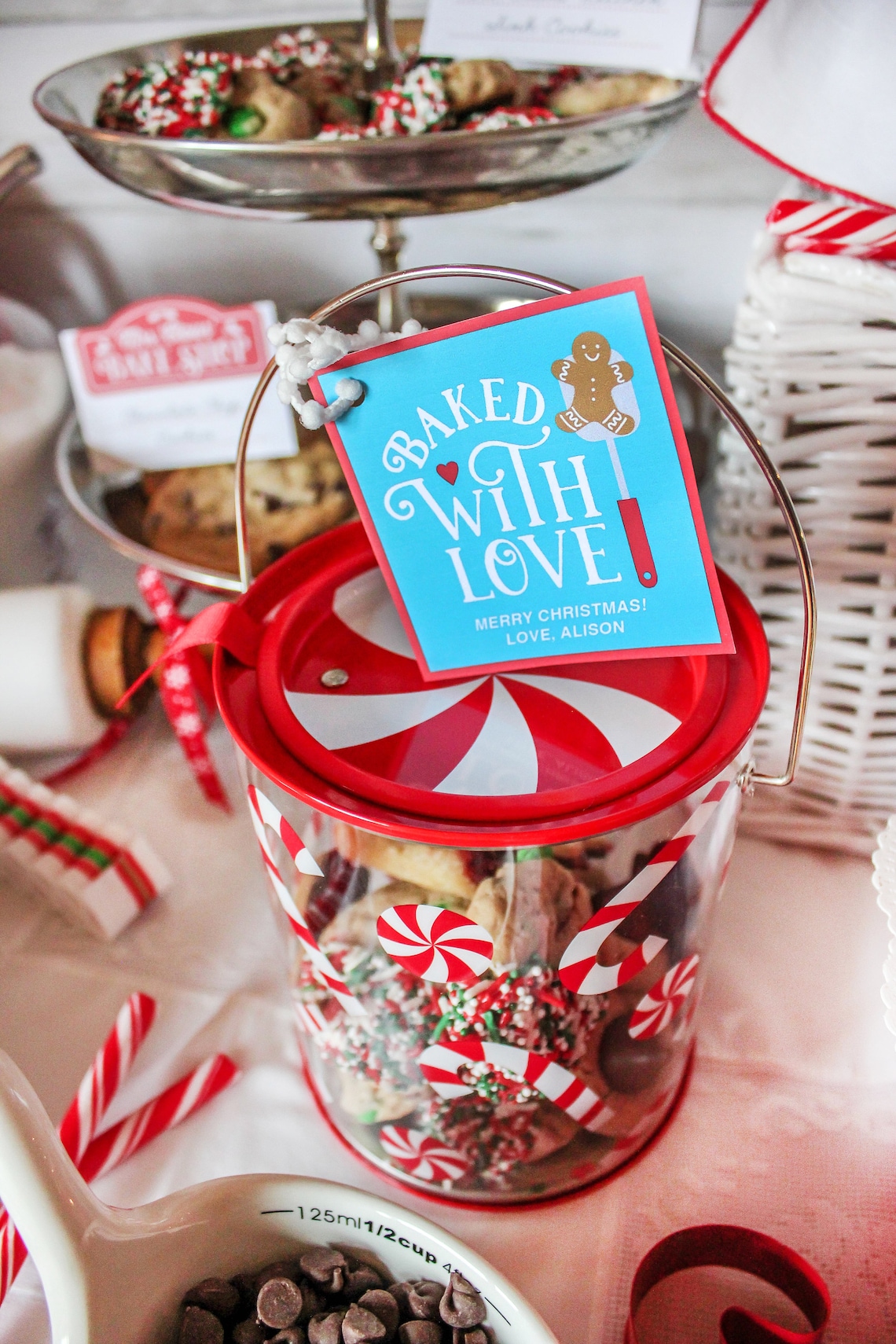 Baked With Love Printable Gift Tags Christmas Gift Tags - Etsy