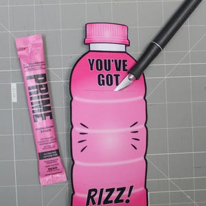 Rizz Drink Bottle Kids Valentine, Tween Slang, Hydration Drink, Kids ...