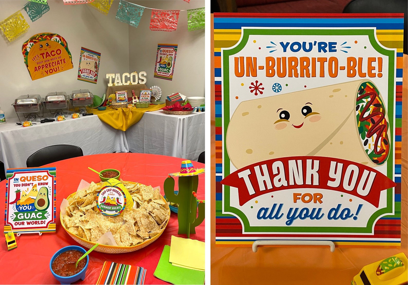Teacher Appreciation Taco Fiesta Printable Pack Taco Teacher - Etsy