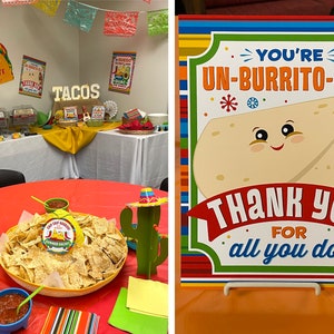 Teacher Appreciation Taco Fiesta Printable Pack, Taco Teacher Gift ...