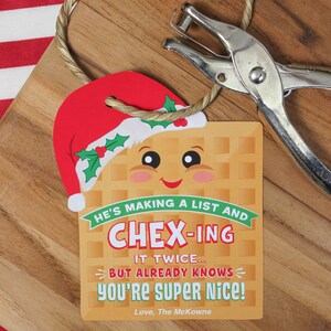 Christmas Snack Mix Printable Gift Tag, Snack Mix Label, Christmas Gift ...