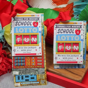 Lottery Ticket Teacher Gift Printable, Scratch off Lottery Ticket Gift ...