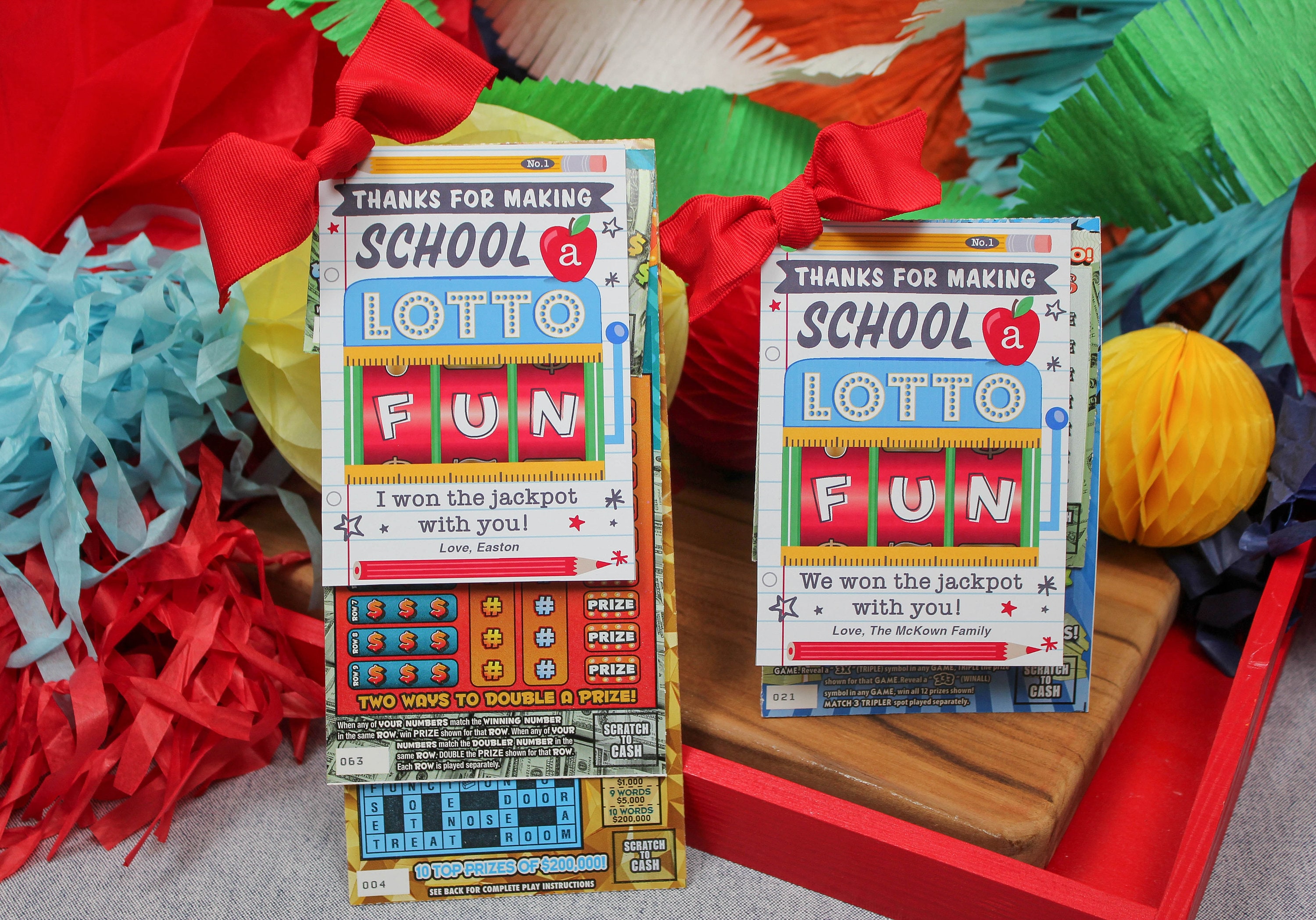 Lottery Ticket Teacher Gift Printable, Scratch off Lottery Ticket Gift ...
