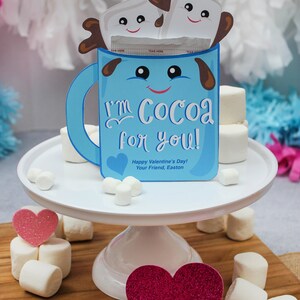 Hot Cocoa Kids Valentine Printable, Hot Chocolate Valentine Gift ...