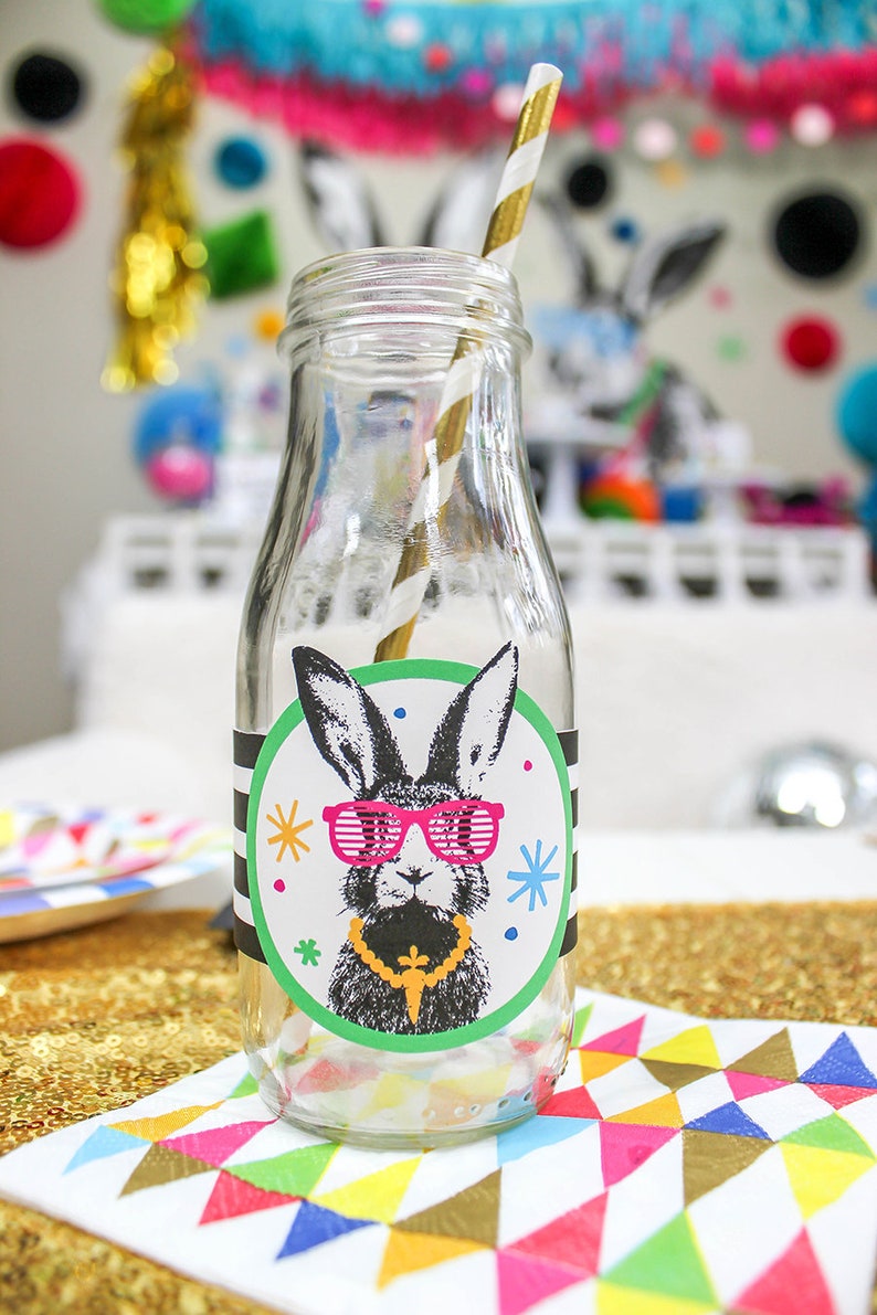 Hip Hop Hooray Easter Party Printables, Hip Hop Bunny, Easter, Boombox ...