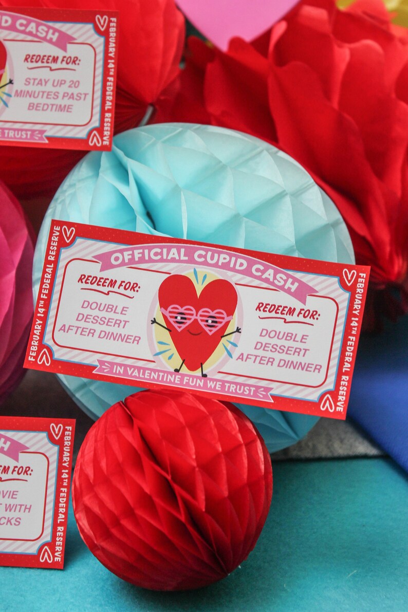 Valentine's Day Play Money Printables Valentines Day - Etsy