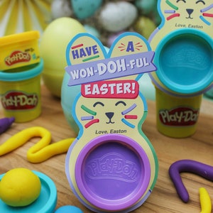 Play Dough Easter Gift, Easter Gift Printable, Easter Gift for Kids ...