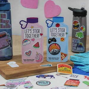 Water Bottle Sticker Kids Valentine Printable - Kids Valentine, School ...