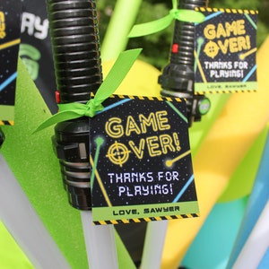 Laser Tag Party Decor Printables, Laser Tag Birthday Party, Kids ...