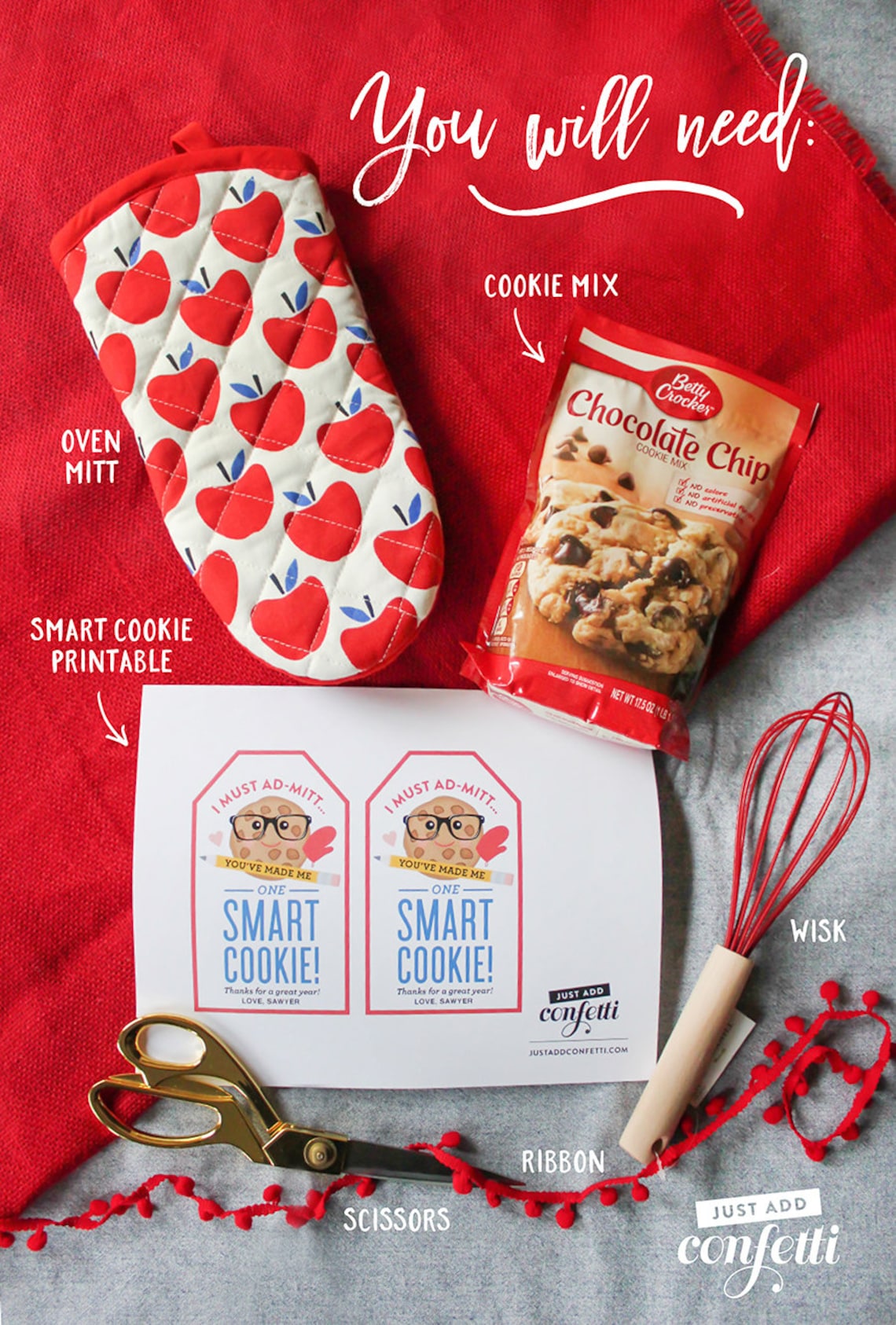 Smart Cookie Teacher Appreciation Gift Tag Printable Teacher - Etsy