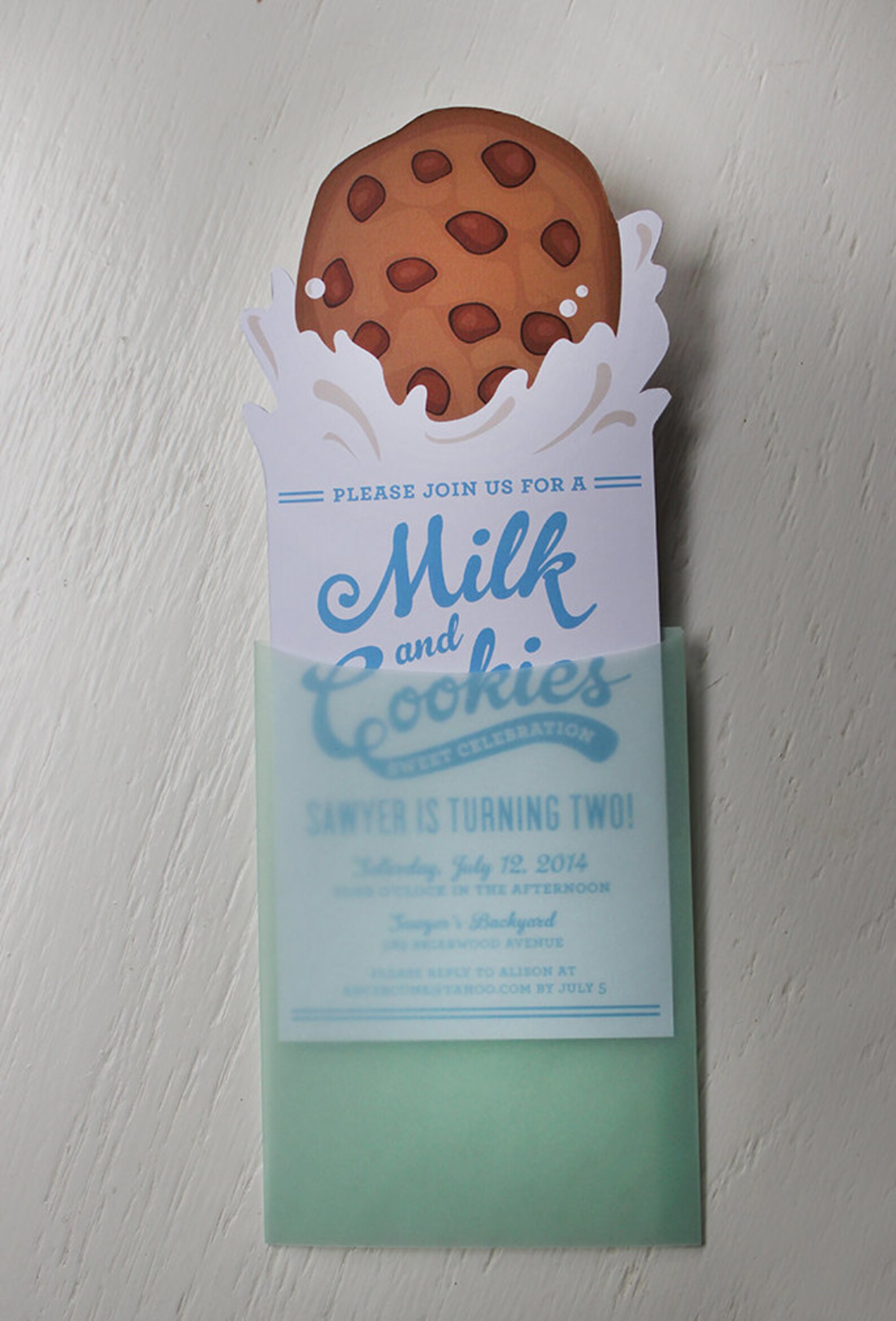 Milk and Cookies Birthday Invitation Printable Cookie - Etsy