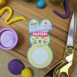 Play Dough Easter Gift, Easter Gift Printable, Easter Gift for Kids ...