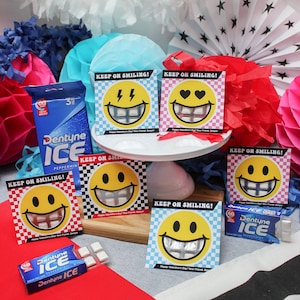 Chewing Gum Smiley Kids Valentine, Keep on Smiling, Smiley, Retro, Kids ...