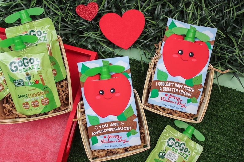 Applesauce Kids Valentine Printables Awesomesauce Classroom - Etsy