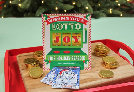 Lottery Ticket Holiday Gift Printable, Lottery Ticket Christmas Gift ...