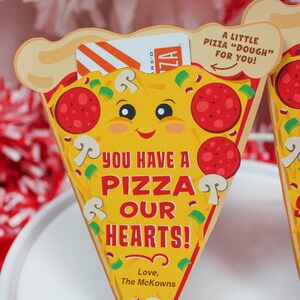 Pizza Gift Card Holder Printable, Teacher Gift, Teacher Appreciation ...