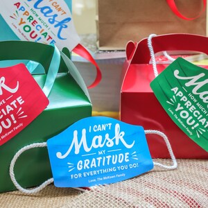 Can't Mask Our Gratitude PRINTABLE Gift Tag, Mask Gift Tag, Thank You ...