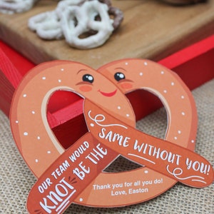 Pretzel Teacher Appreciation Printable, Gift for Staff, Thank You Gift ...