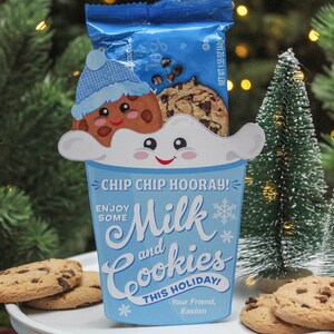 Milk and Cookies Christmas Printables - for Chips Ahoy Cookies, Holiday ...
