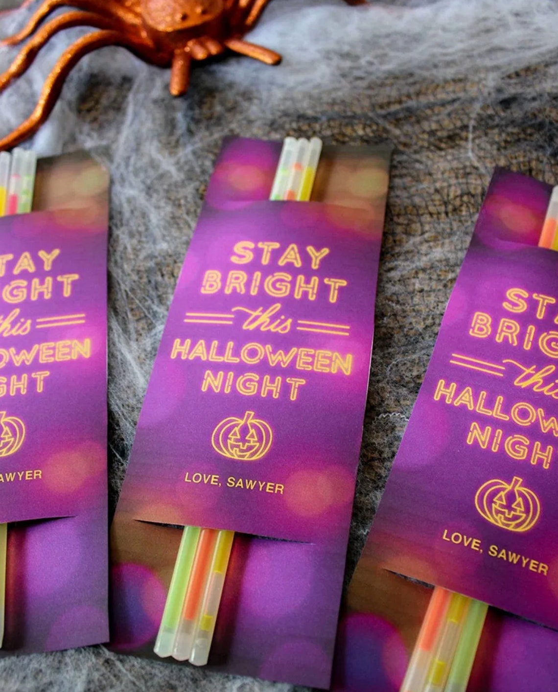 Stay Bright This Halloween Night Glow Stick Halloween Gift, Classroom ...