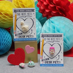 Desk Pet Kids Valentine, Desk Pet, Pocket Pet, Valentine Printable ...