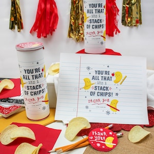 Chips Teacher Appreciation Printable, Teacher Gift, End of the Year ...