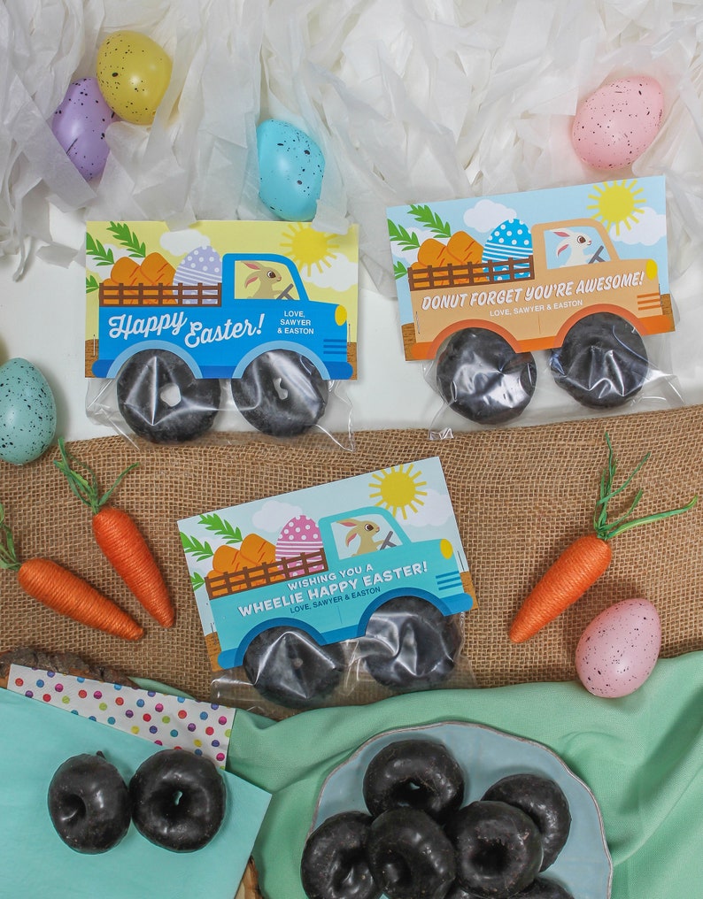 Bunny Truck Donut Easter Treat Easter Gift Easter Party - Etsy