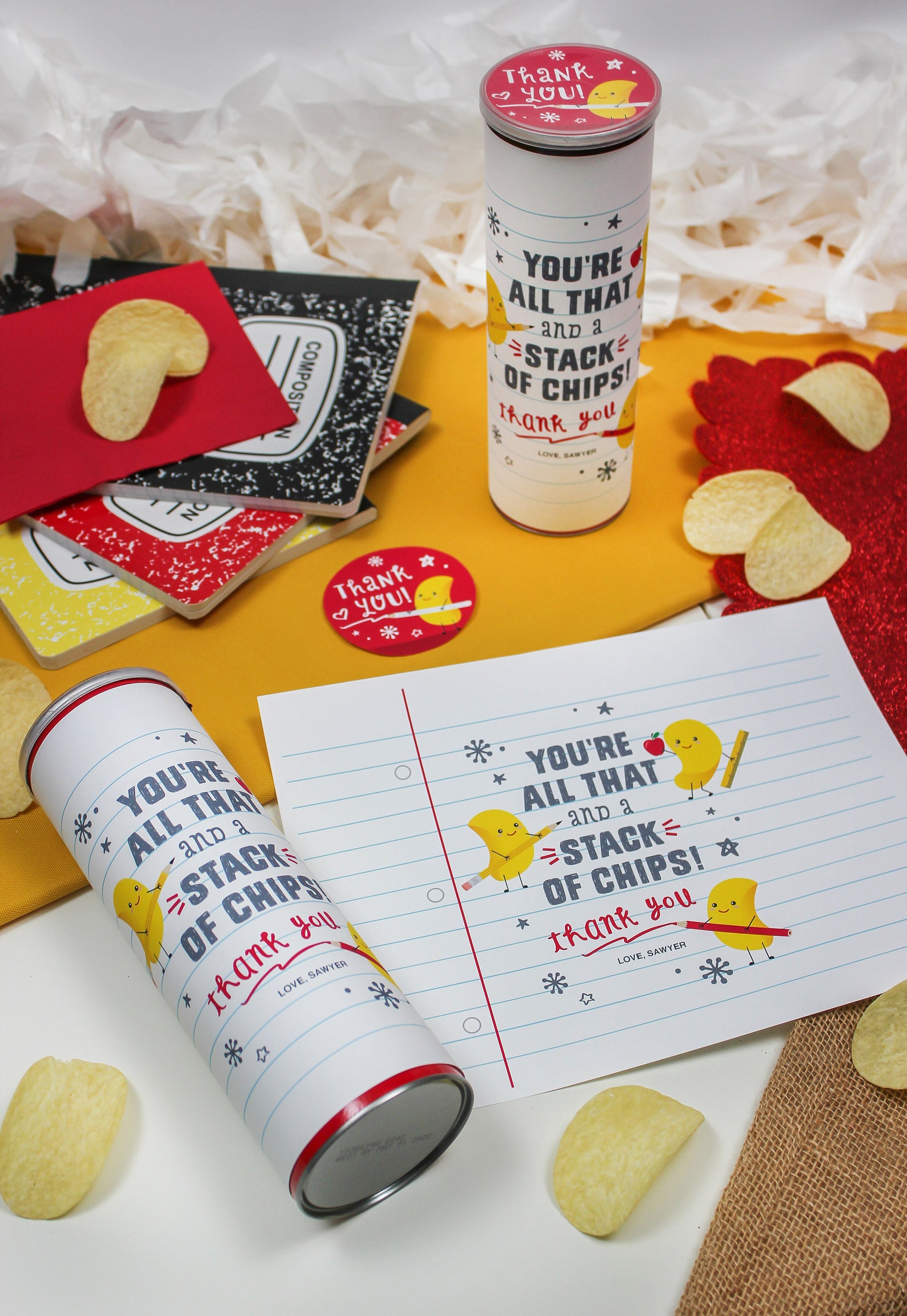 Chips Teacher Appreciation Printable, Teacher Gift, End of the Year ...