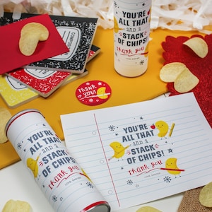 Chips Teacher Appreciation Printable, Teacher Gift, End of the Year ...