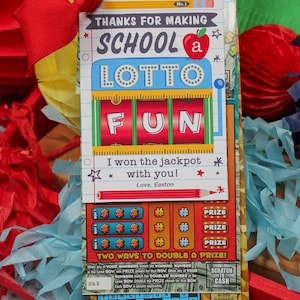 Lottery Ticket Teacher Gift Printable, Scratch off Lottery Ticket Gift ...