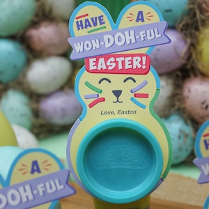 Play Dough Easter Gift, Easter Gift Printable, Easter Gift for Kids ...