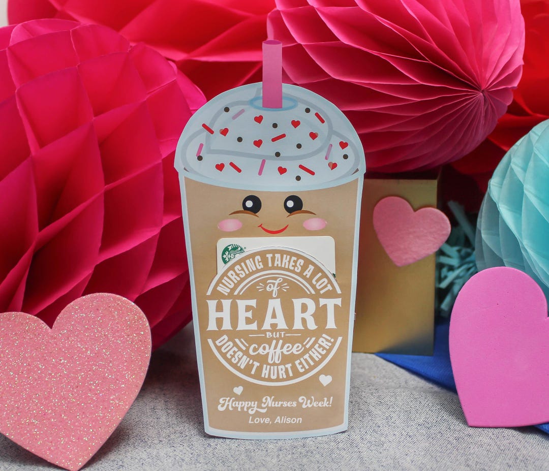 Nurse Coffee Gift, Nurses Week Gift, Nurse Appreciation, Gift Card ...