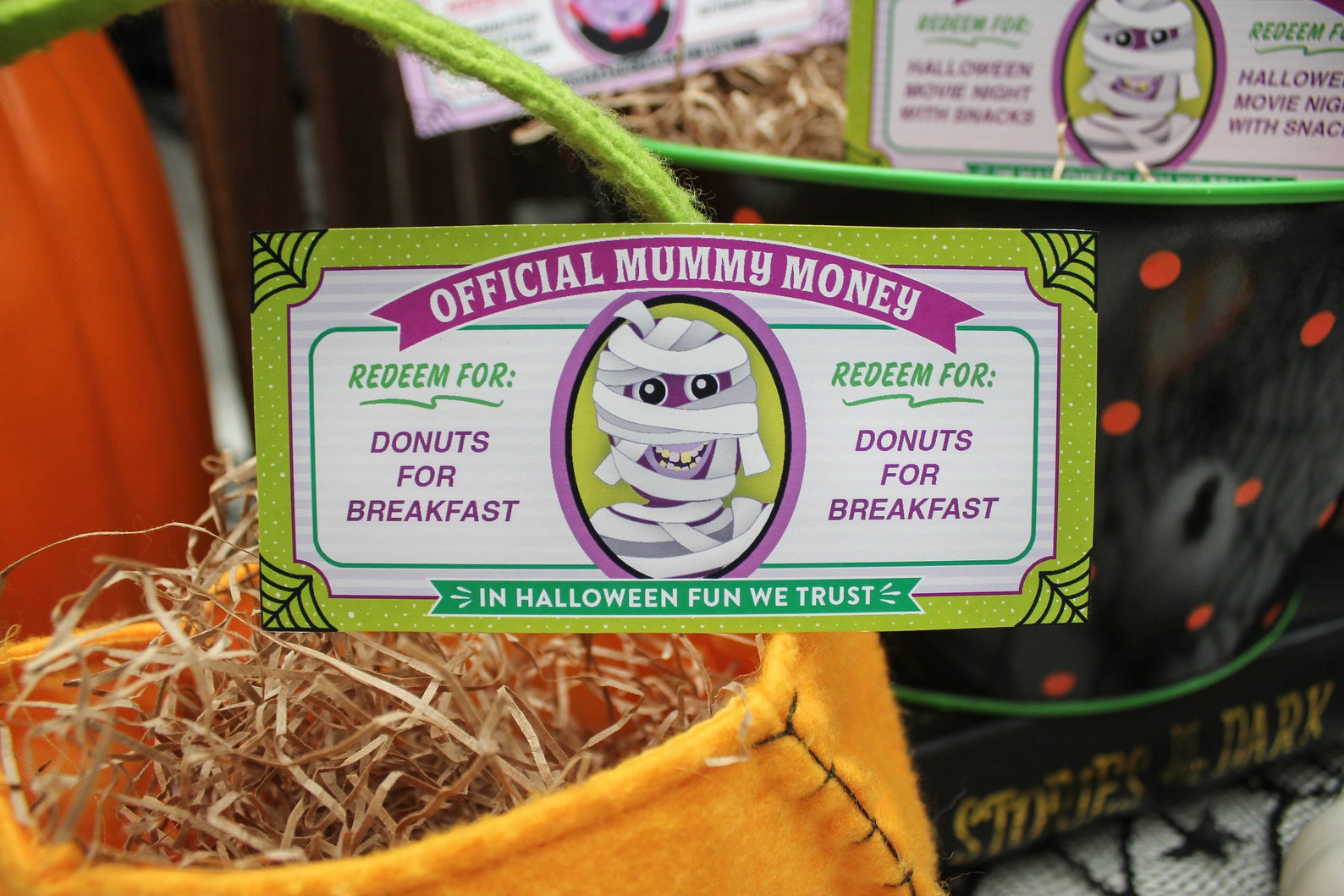 Halloween Play Money Printables Halloween Coupons Play Money - Etsy