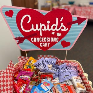 Teacher Appreciation Valentine's Day Snack Cart Printables, PTO, PTA ...