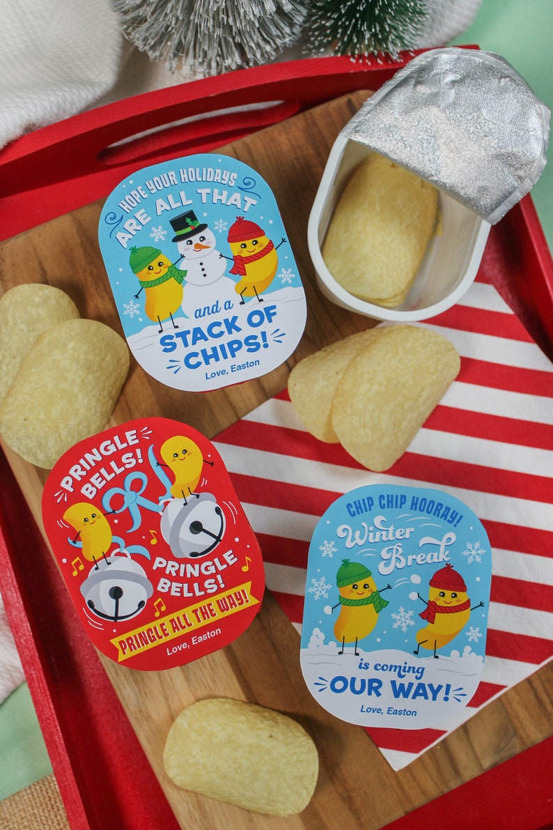 Chips Kids Christmas Printable - for Pringles Snack Size Chips, Kids ...