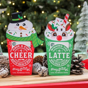 Christmas Coffee Gift Card Printable, Teacher Gift, Staff Gift ...