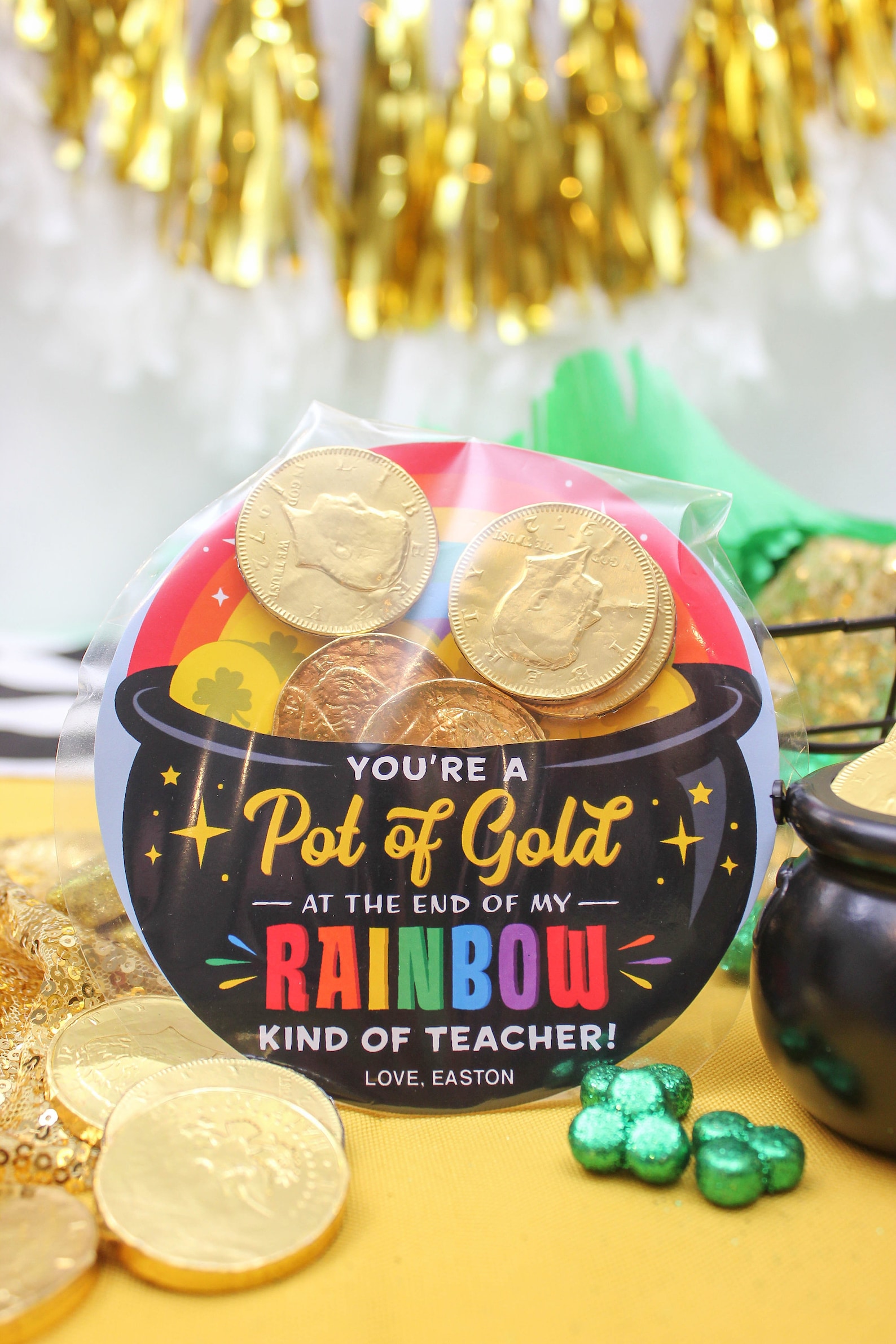 Pot of Gold Treat Bag St. Patrick's Day Treat Bag St. - Etsy
