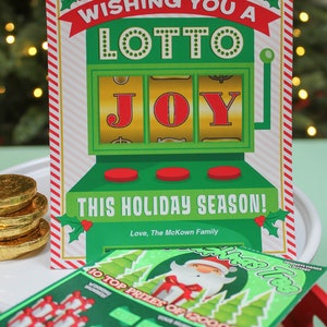Lottery Ticket Holiday Gift Printable, Lottery Ticket Christmas Gift ...