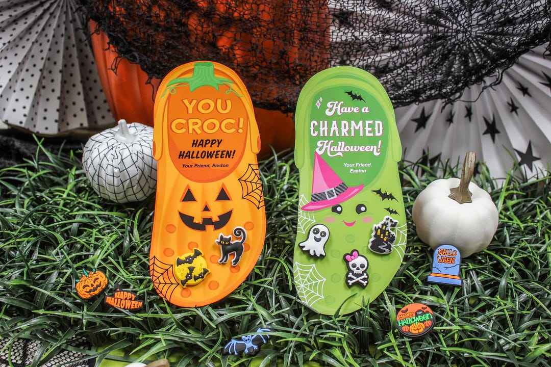 Halloween Shoe Charm Printable, Clog Shoe, Halloween Printable, Kids ...