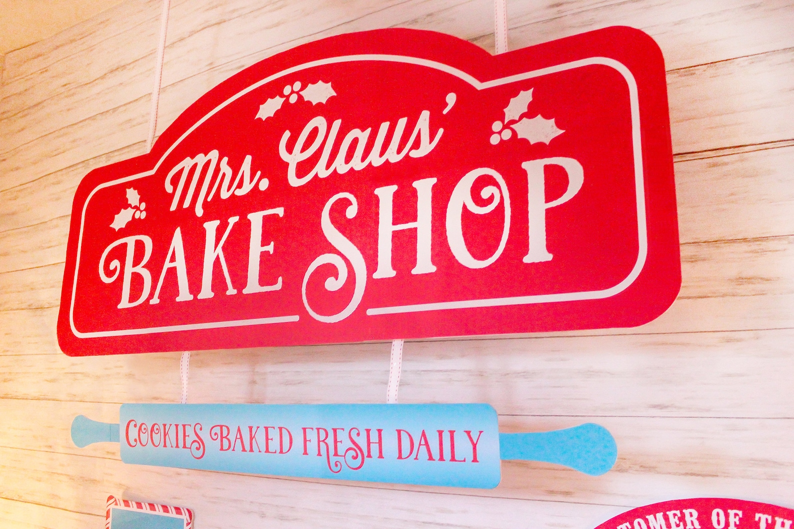 Mrs. Claus' Bake Shop Cookie Exchange Decor Printables, Christmas Party ...