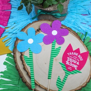 Grow and Bloom Flower Teacher Gift Printables, Teacher Appreciation ...