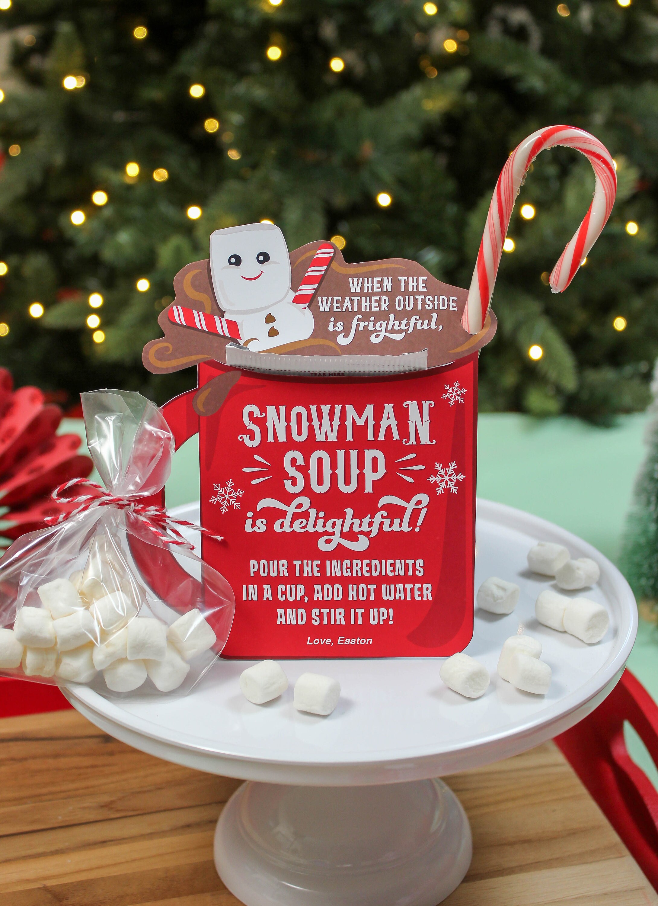 Snowman Soup, Hot Cocoa Printable, Hot Chocolate Christmas Gift, School ...